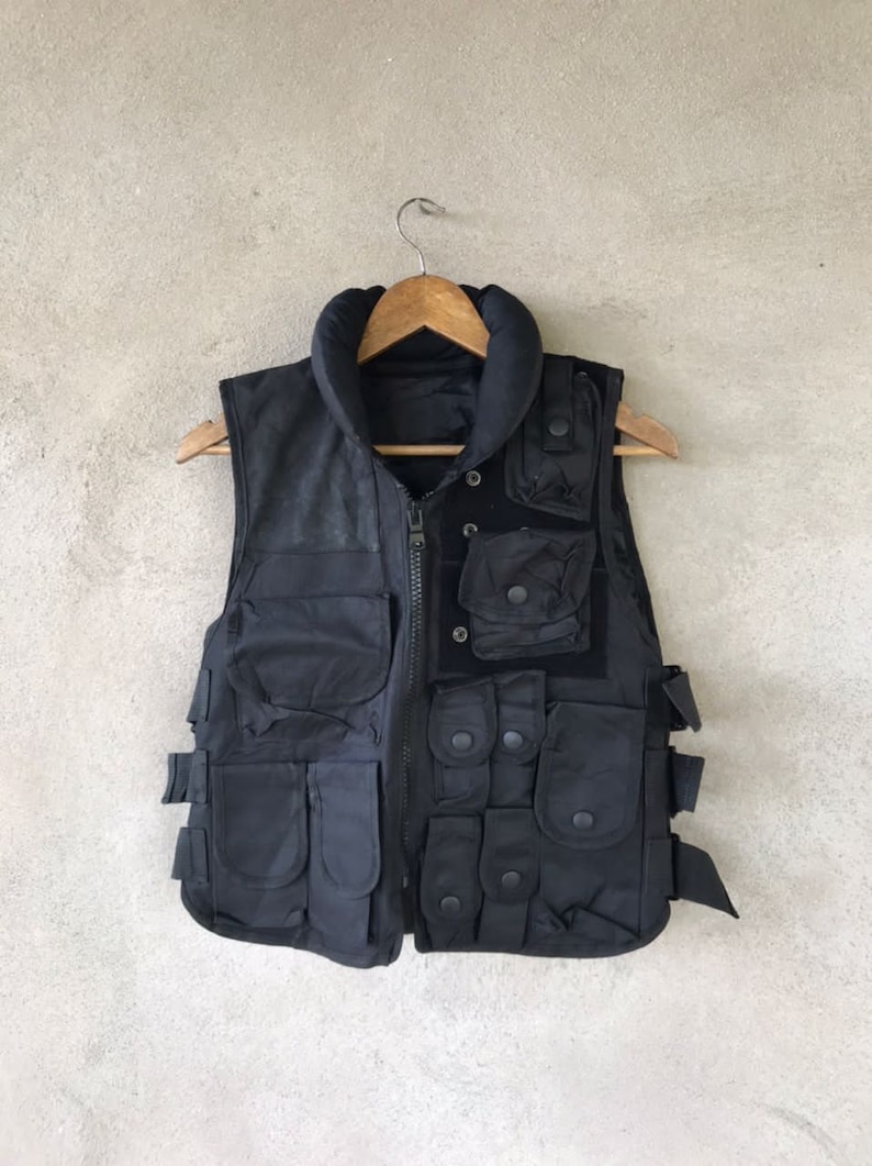 SWAT Tactical Multi Pocket Parachute Vest Jacket - Etsy
