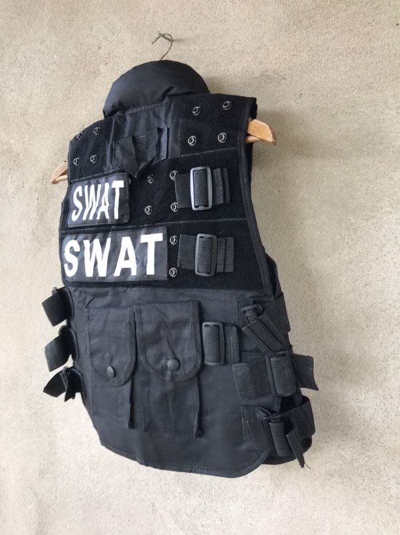 SWAT Tactical Multi Pocket Parachute Vest Jacket - Etsy