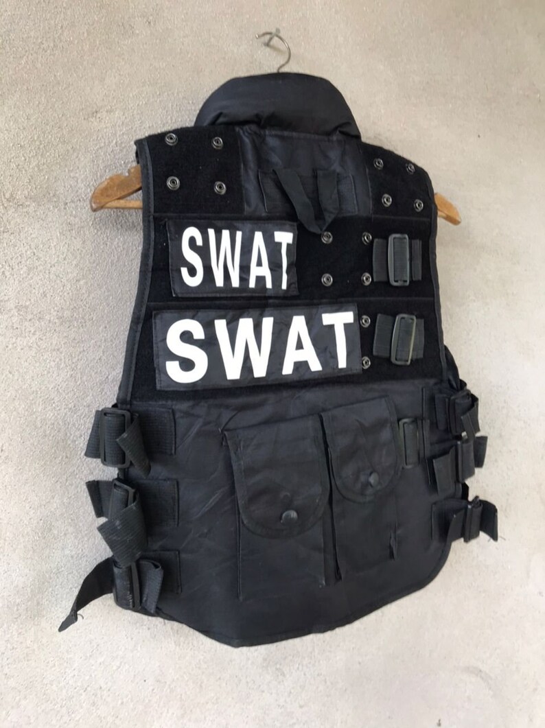 SWAT Tactical Multi Pocket Parachute Vest Jacket - Etsy