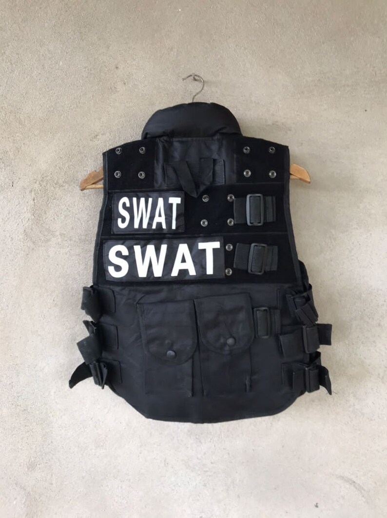 SWAT Tactical Multi Pocket Parachute Vest Jacket - Etsy