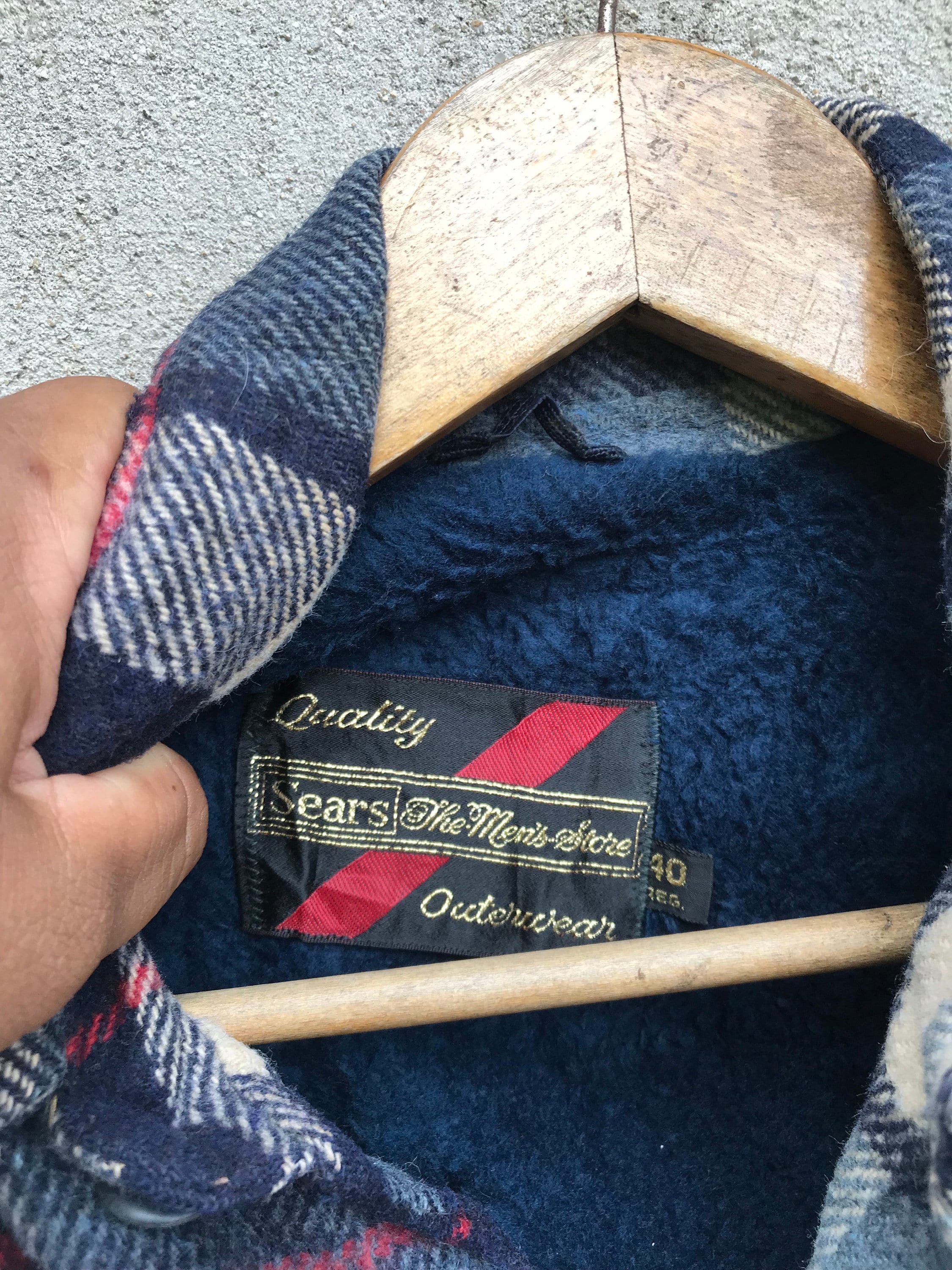 RARE Vintage 70s Sears Worker Wool Jacket - Etsy