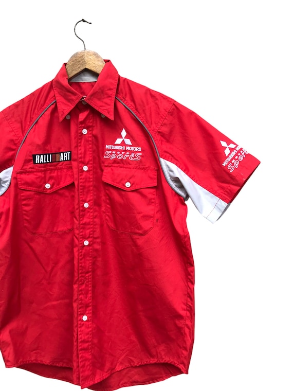 RARE Vintage Mitsubishi Ralliart Racing Team Button Up - Gem
