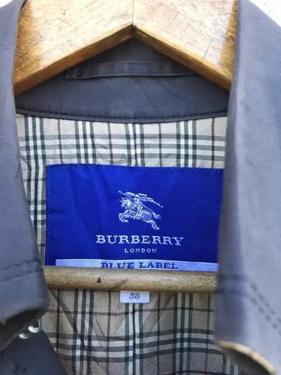 RARE Vintage Burberry Blue Label Women Trench Coat Ja… - Gem