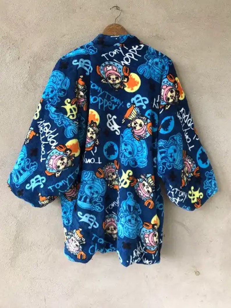 RARE Choppers Luffy One Piece Anime Japan Fur Jacket Cardigan Style ...