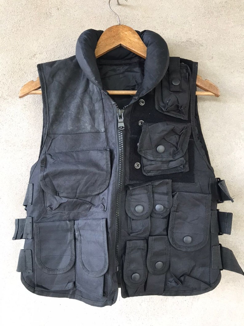 SWAT Tactical Multi Pocket Parachute Vest Jacket - Etsy