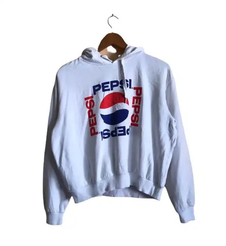 Vintage Pepsi Cola Spellout Hoodie - Etsy