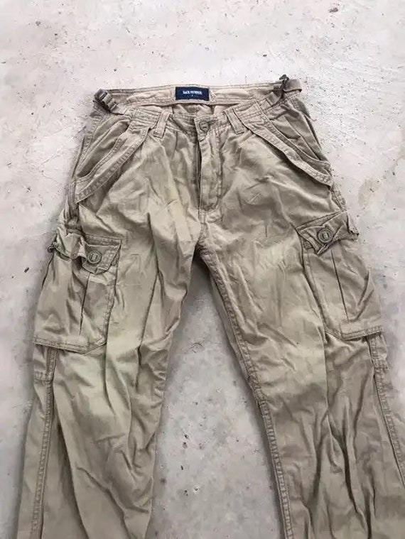 RARE Vintage Back Numbers Cargo Pants MultiPocket Par… - Gem