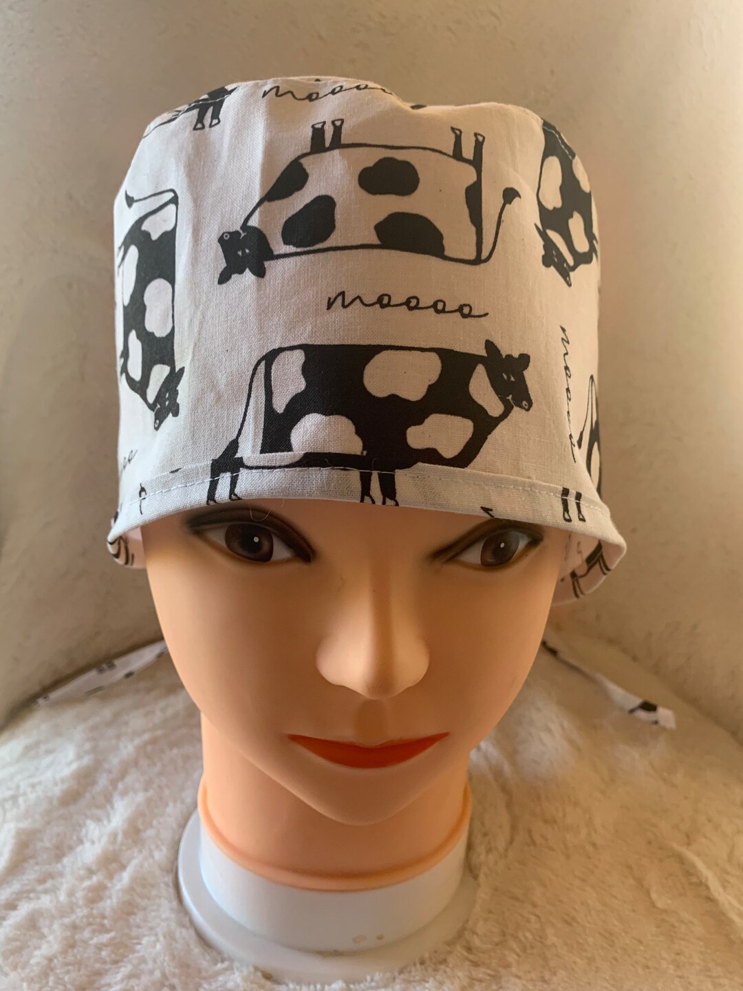 Mooo! Cow Scrub Cap! Unisex! Holsteins! - Etsy