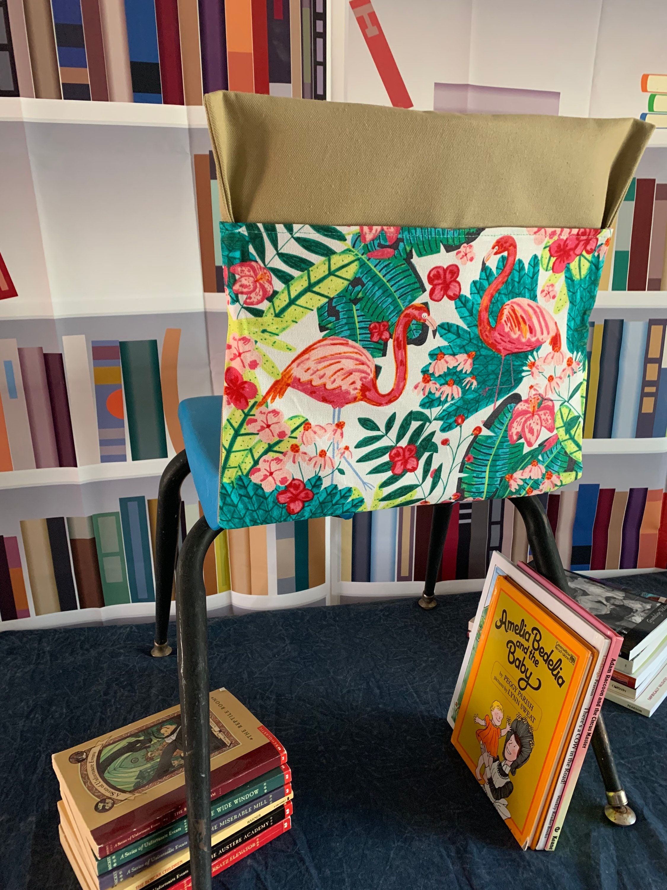 Set of 24 Tropical Pink Flamingo Chair Pockets! Fits Chair Back Widths ...