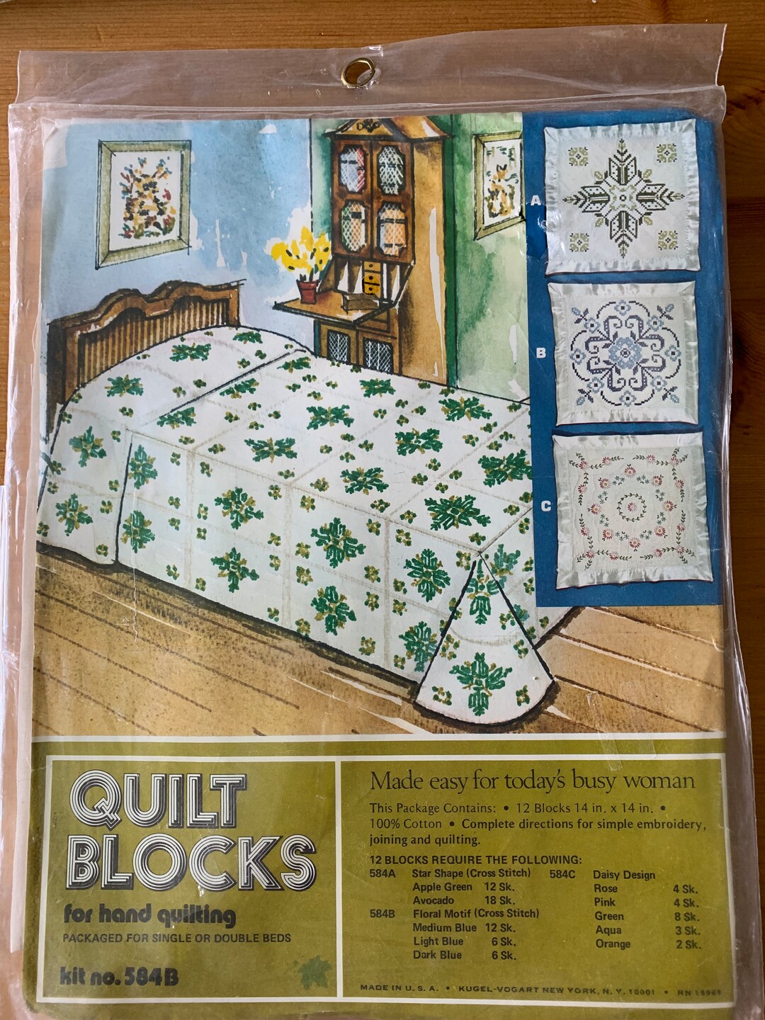Vintage Quilt Blocks for Hand Quilting Kit#584b - Etsy