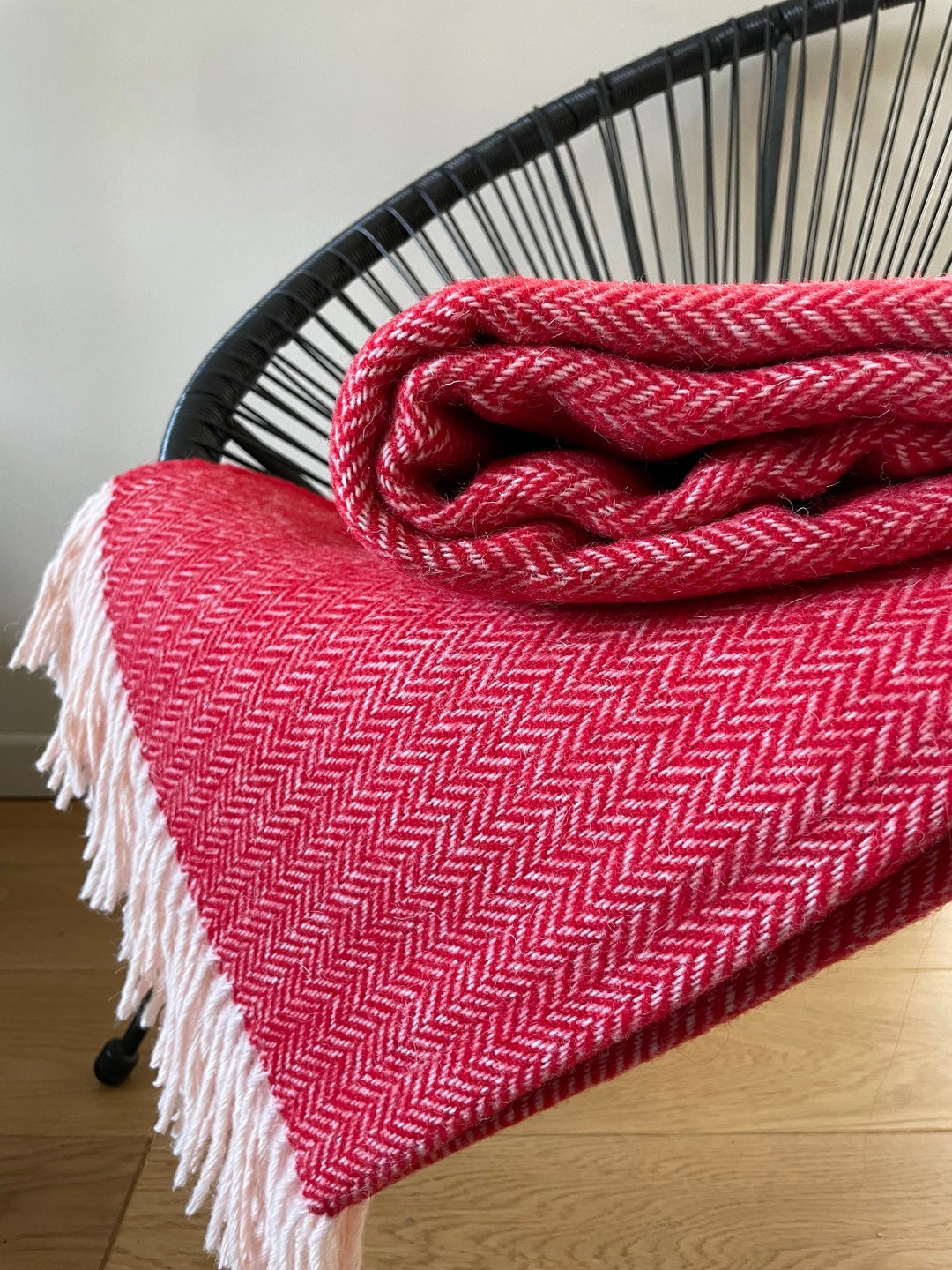 100% Wool Blanket | Wool Bedspread | Wool Throw | Natural Sheep Wool ...