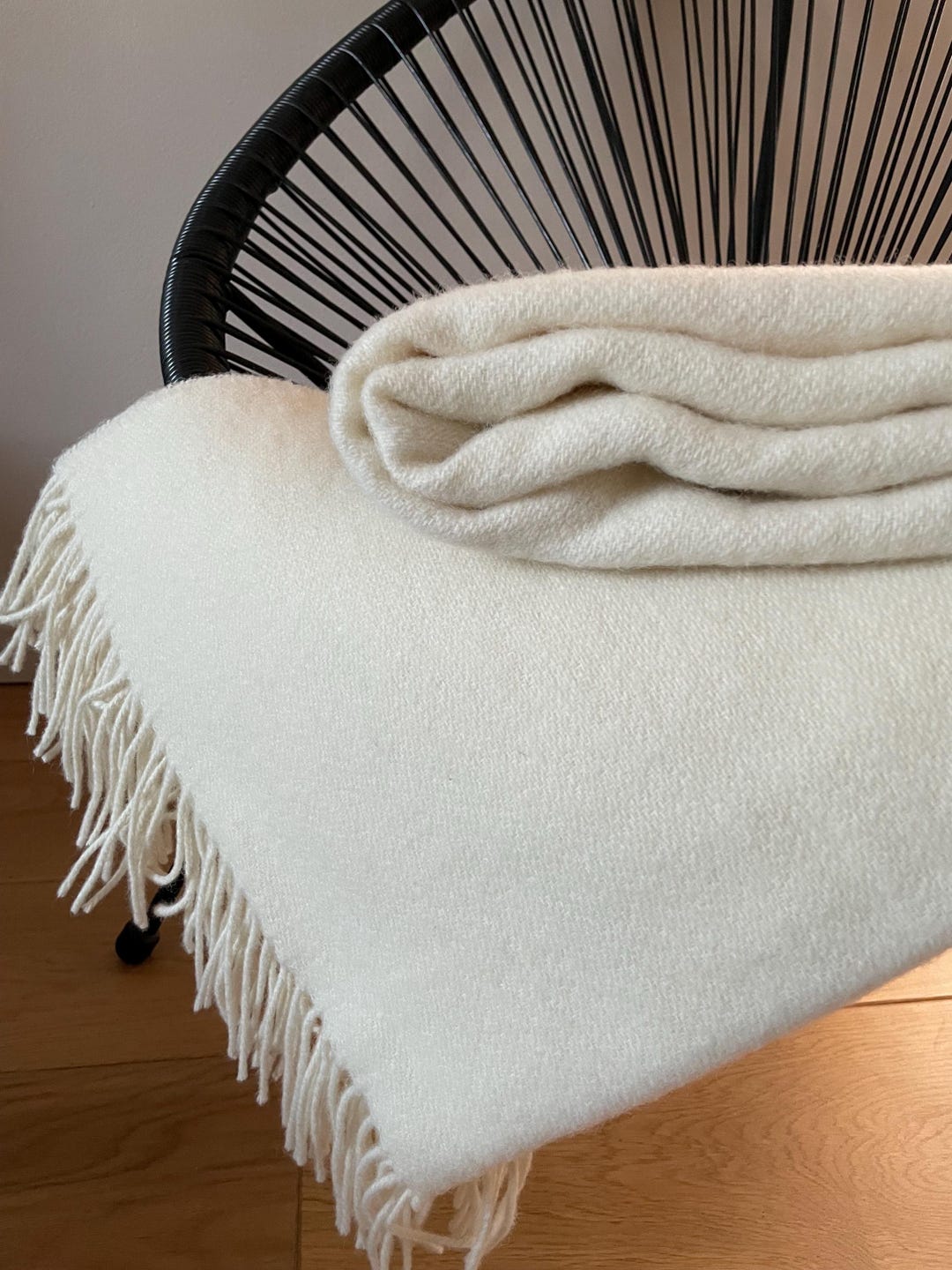 100% Wool Blanket | Wool Bedspread | Wool Throw | Warm Blanket for ...