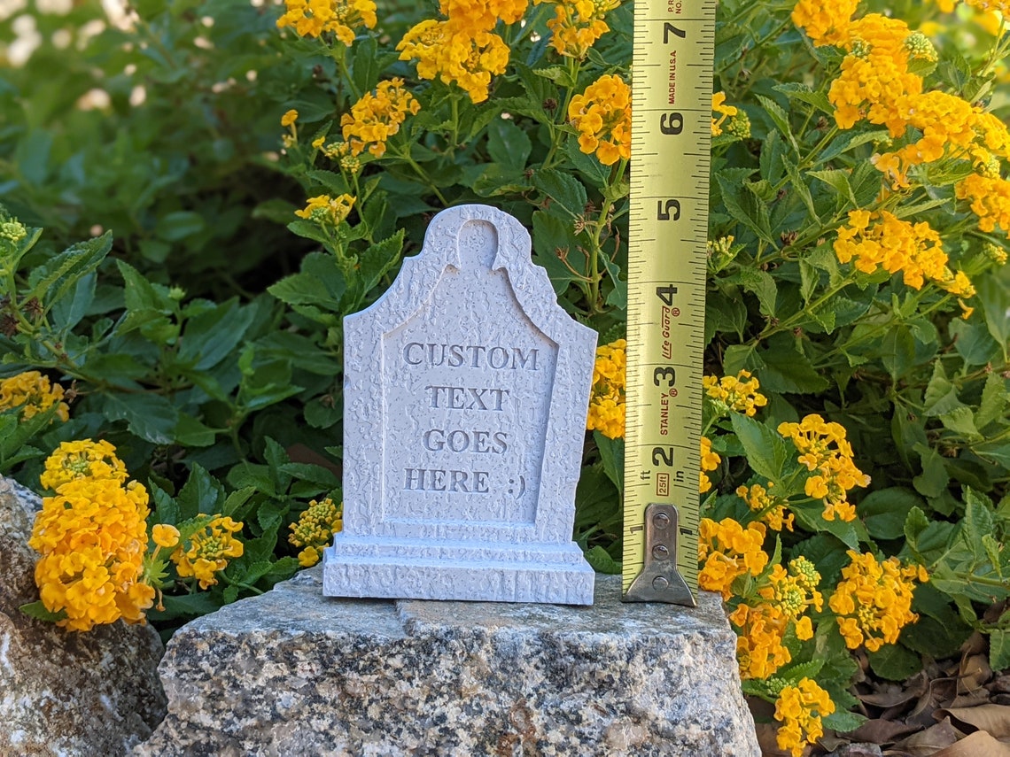 Custom Tombstone Halloween Gothic Decorative Tabletop - Etsy