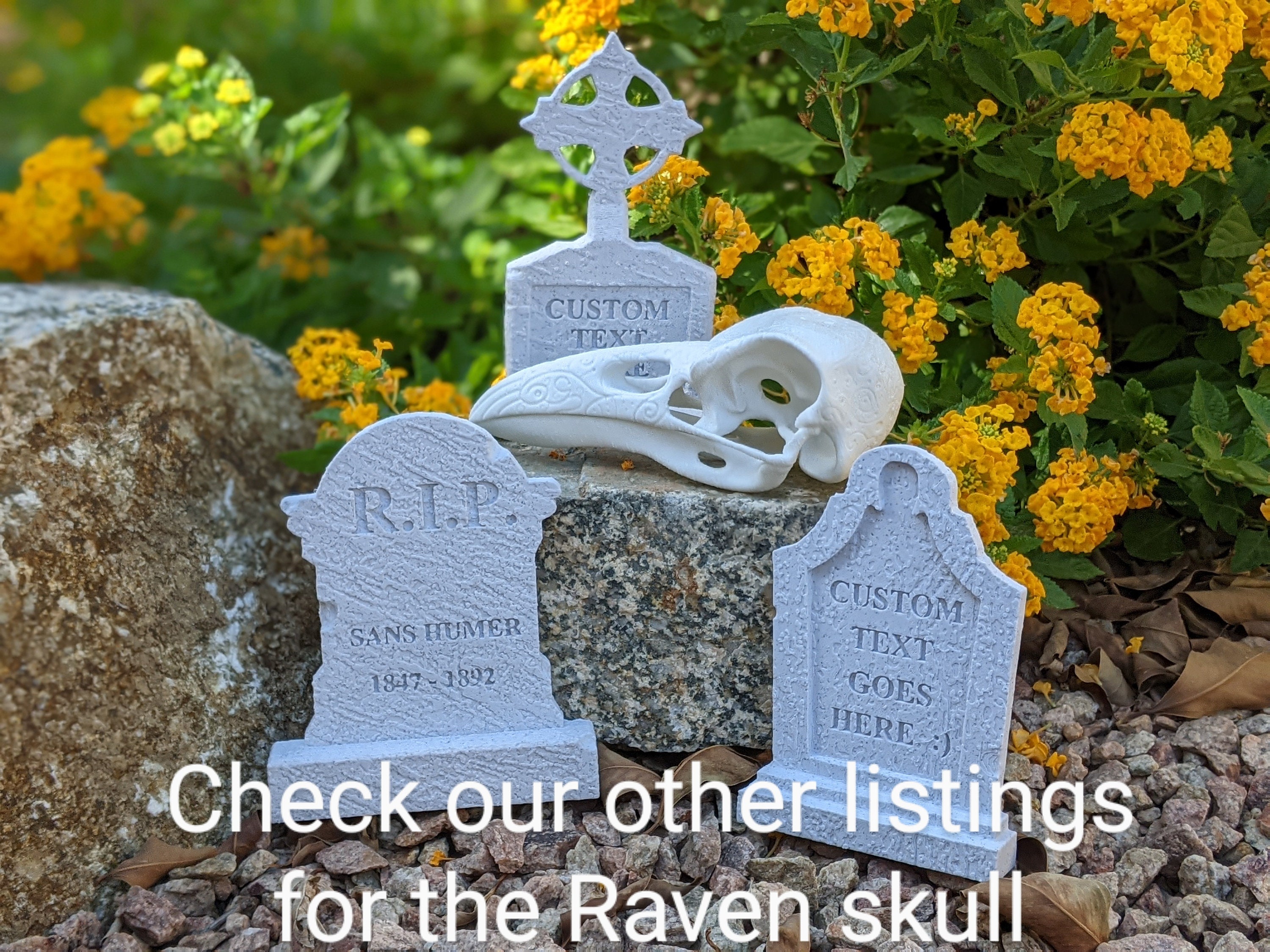 Custom Tombstone Halloween Gothic Decorative Tabletop - Etsy