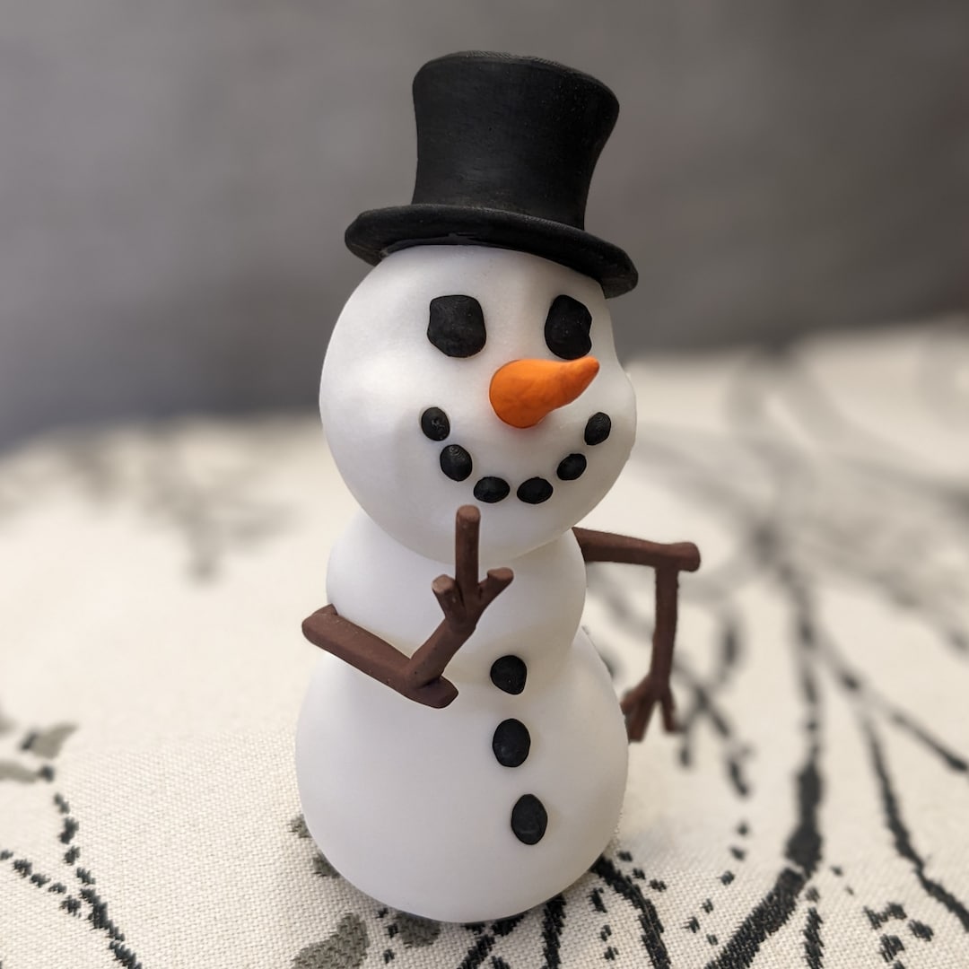Rudy the Rude Snowman Middle Finger Birdie Christmas - Etsy Finland