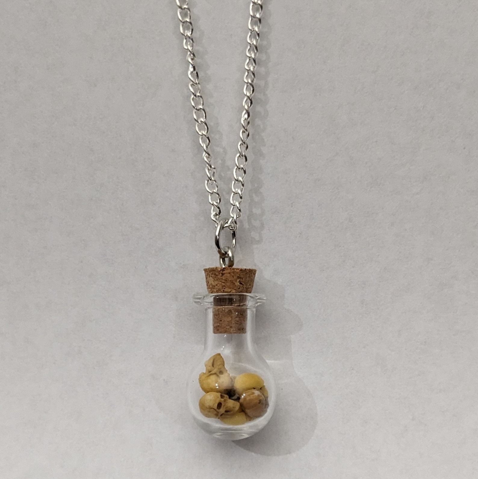 Necklace Mini Jar of Human Skulls | Wearable Skull | Halloween, Gothic ...