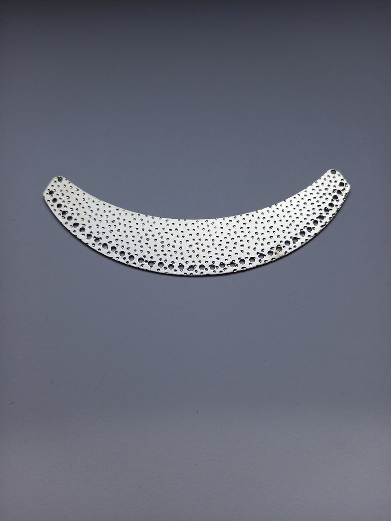 Big Silver Half-moon Ethnic Connector - Etsy
