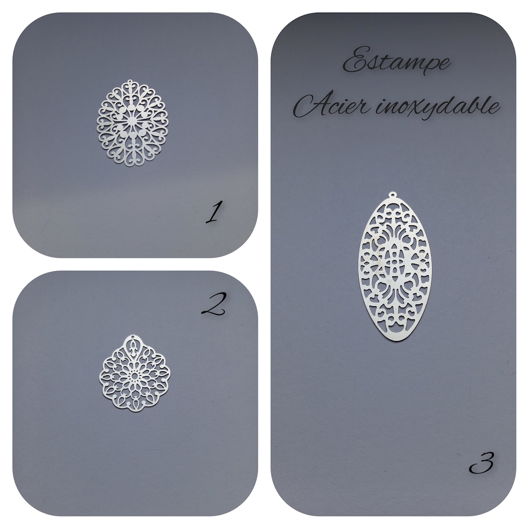 Stainless Steel Filigree Print - Etsy