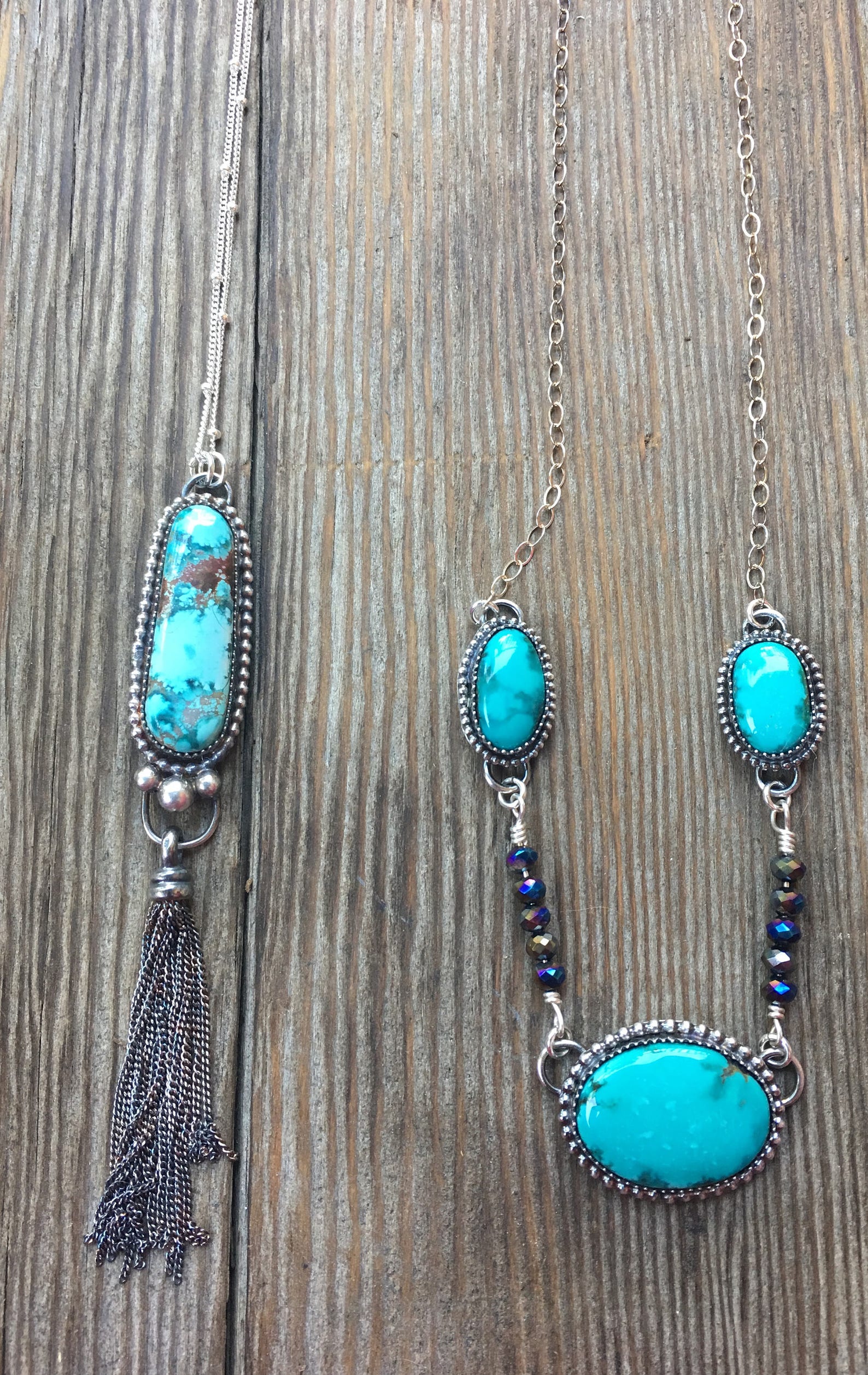 Handmade Sierra Nevada Turquoise Tassel Necklace - Naturally Bold ...