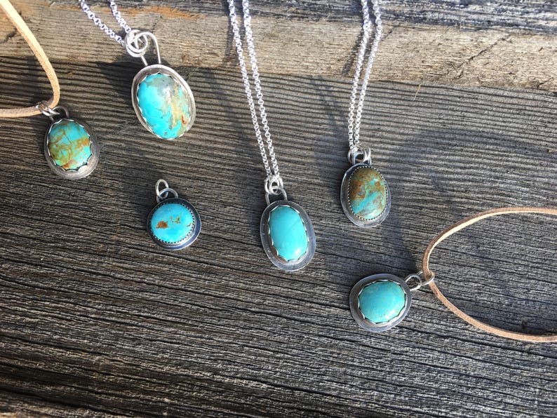 The Simple Collection Number 8 Mine Turquoise Necklaces Naturally Bold ...