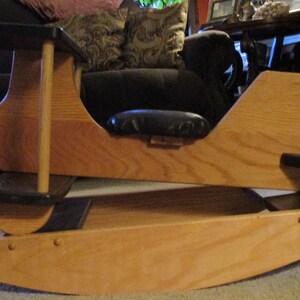 Vintage Wooden Rocking Airplane - Etsy