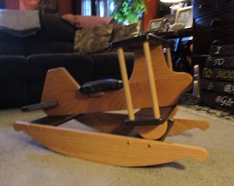 Wooden Rocking Airplane Rockin Toy Rocking Horse Rockings - Etsy