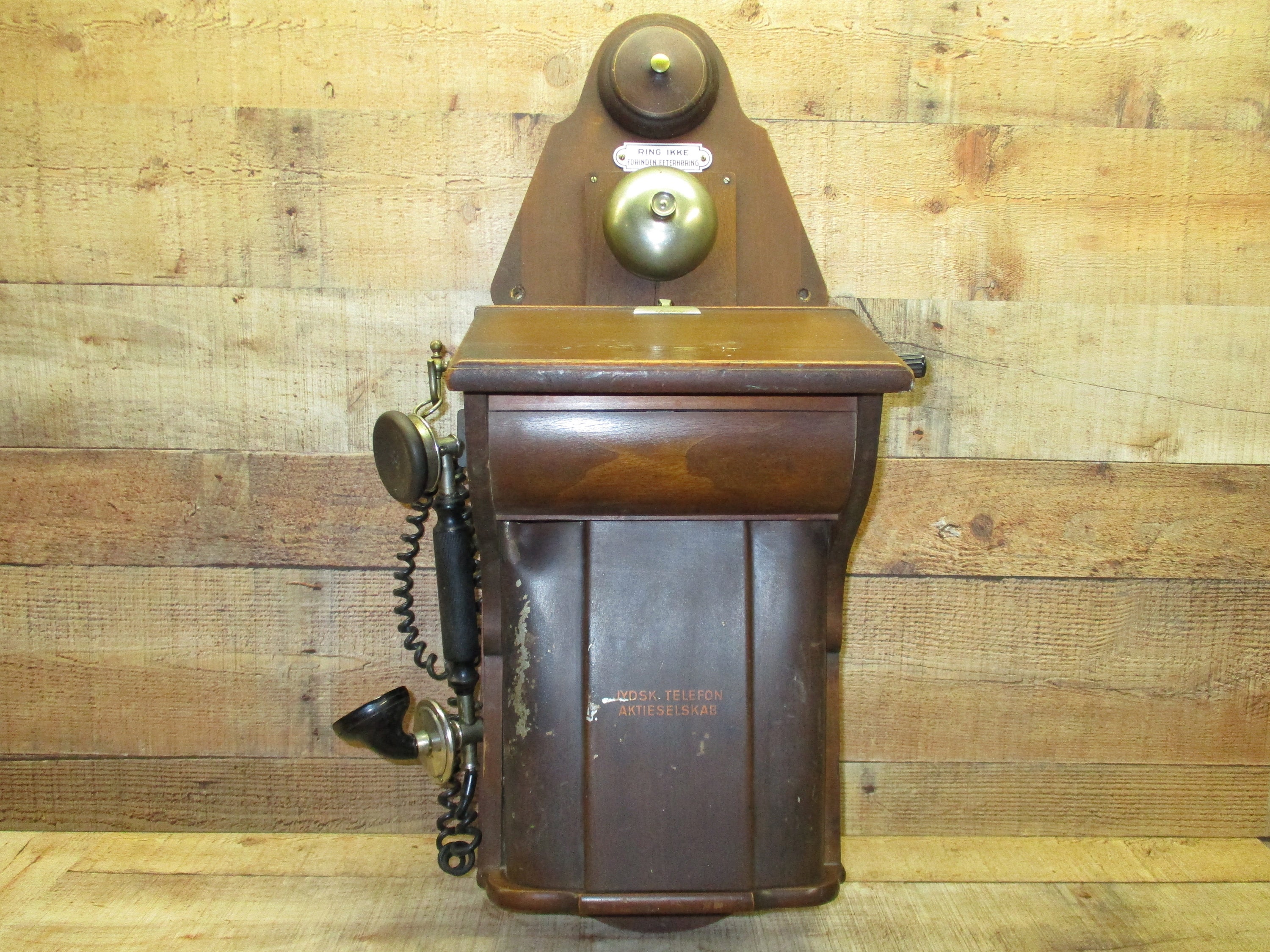 Antique Danish Wall Telephone - Etsy