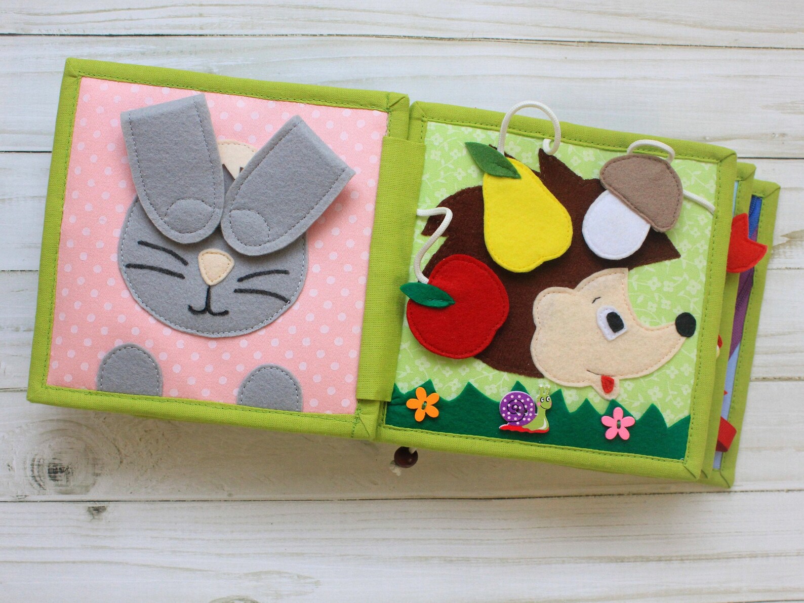 Felt Baby Book Custom Quiet Book for Toddler Sensory Baby | Etsy