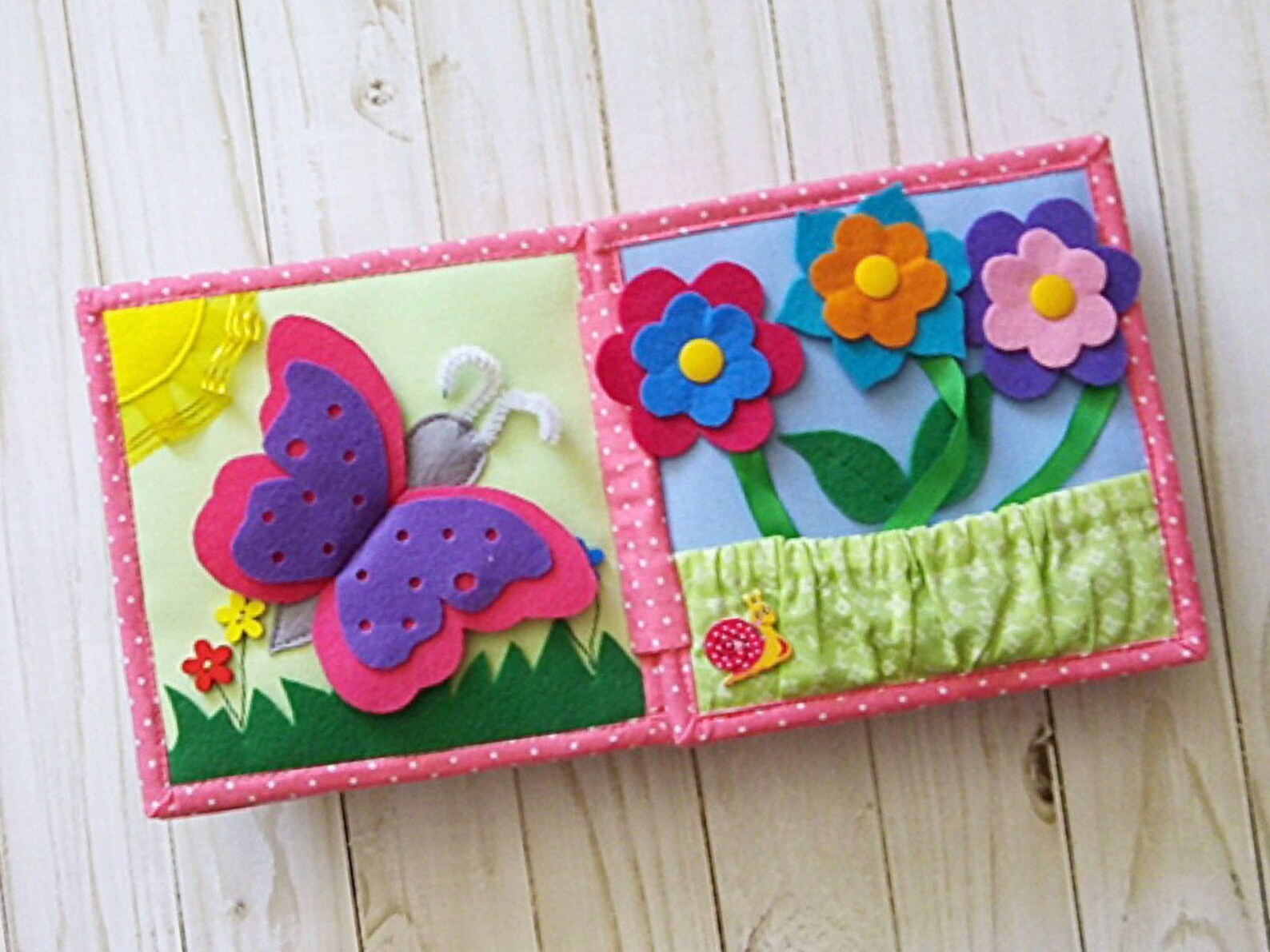 Felt Baby Book Custom Quiet Book for Toddler Sensory Baby | Etsy