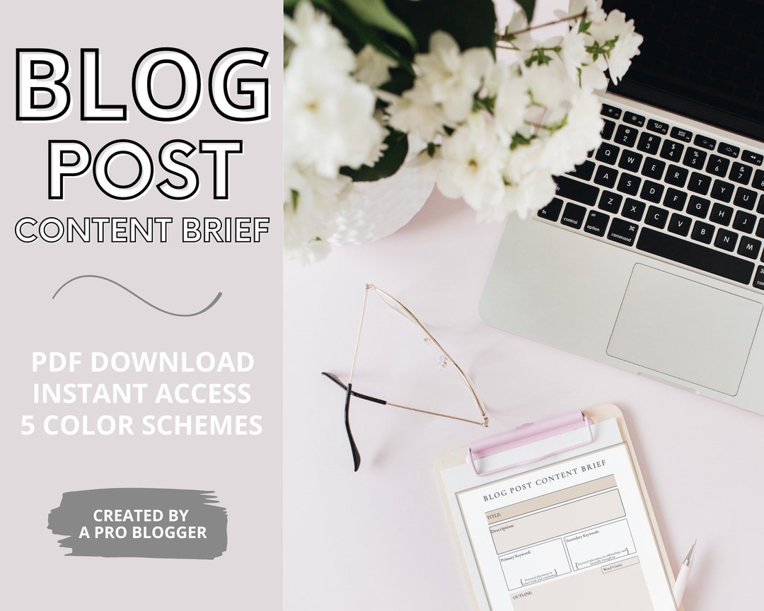 BLOG POST Content Brief PDF - Blog Post Plan - Creative Brief for ...