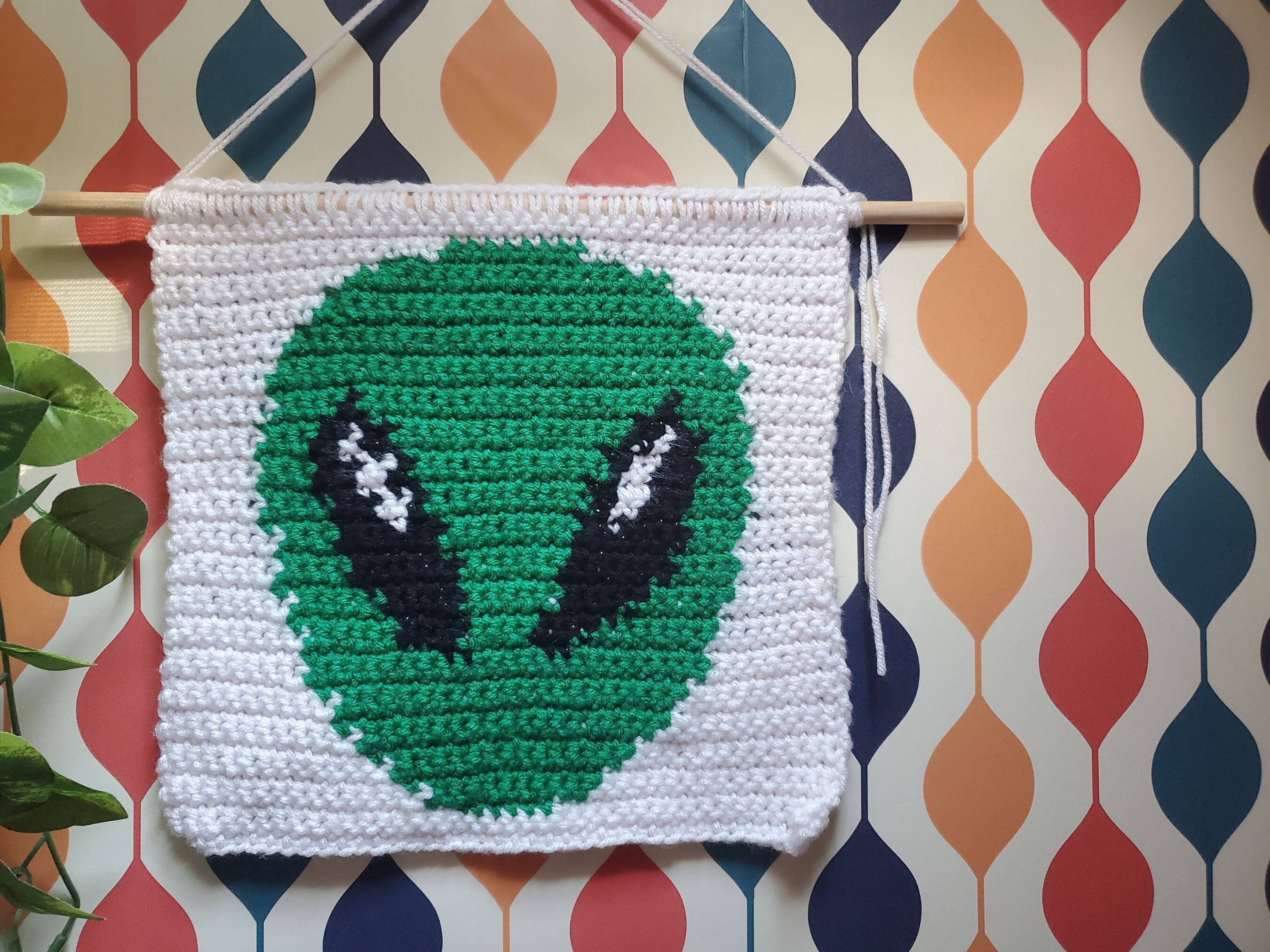Alien Tapestry Crochet Pattern 40 X 40 Graph - Etsy