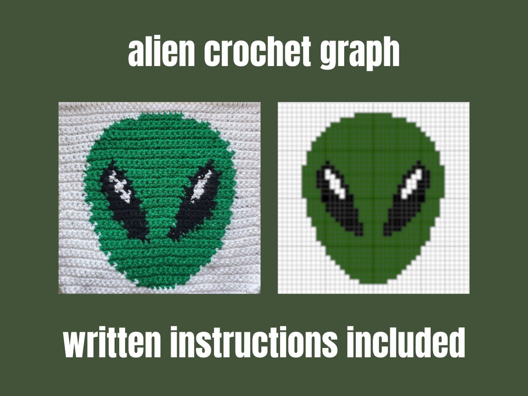 Alien Tapestry Crochet Pattern 40 X 40 Graph - Etsy