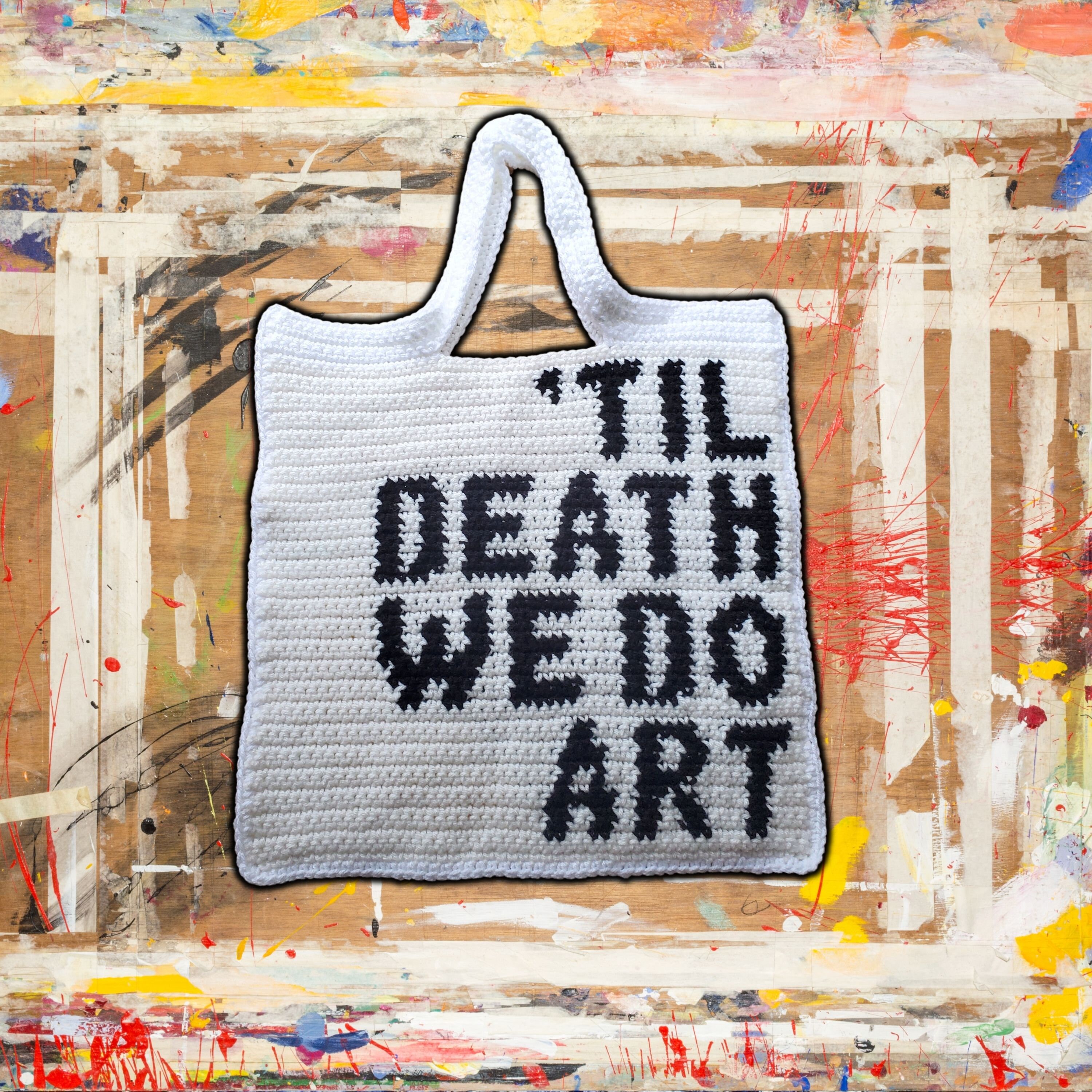 Til Death We Do Art Color Wheel Crochet Tote Bag 50 X 50 Graph - Etsy