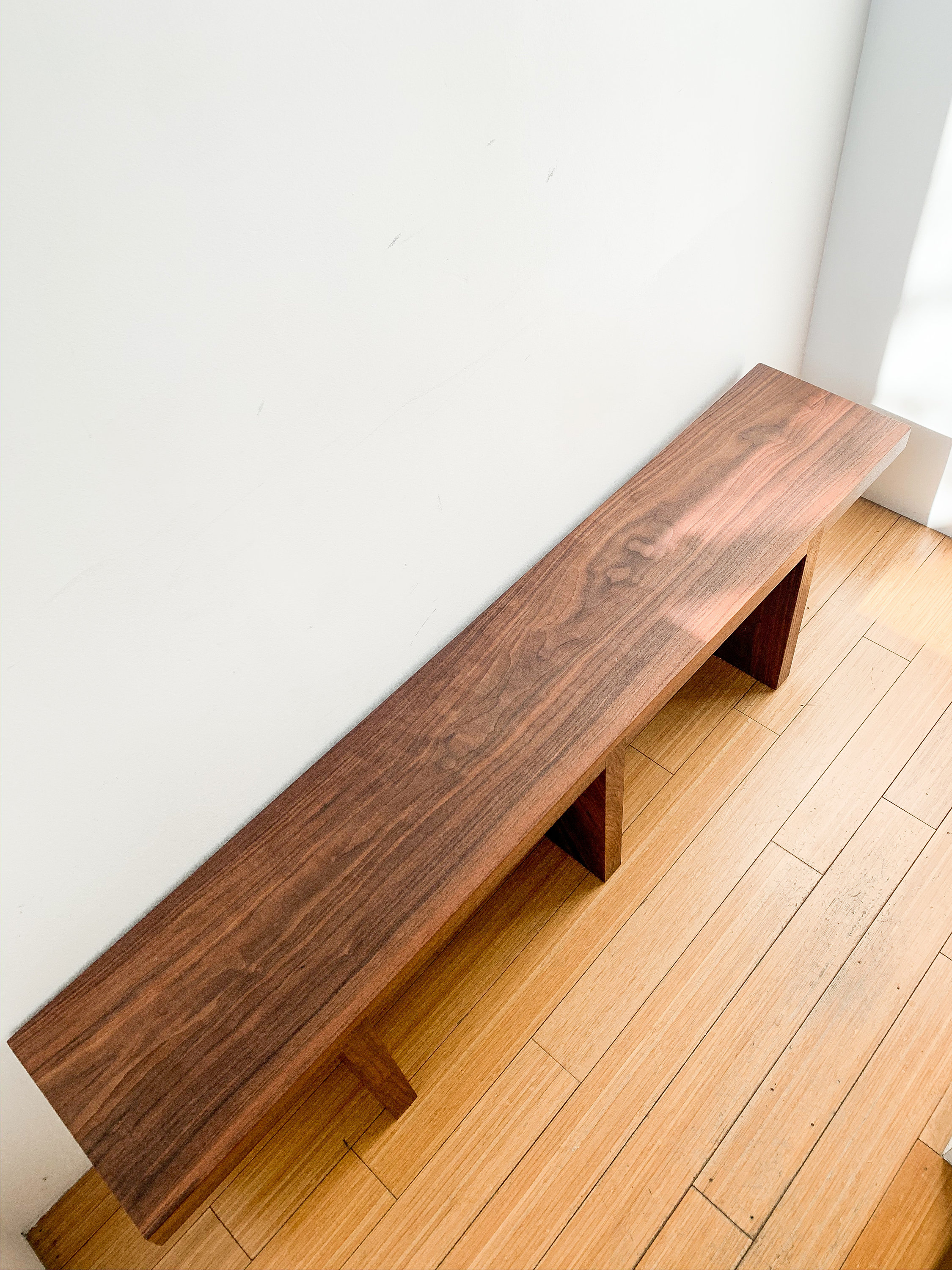 Thick Solid Walnut Bench - Etsy