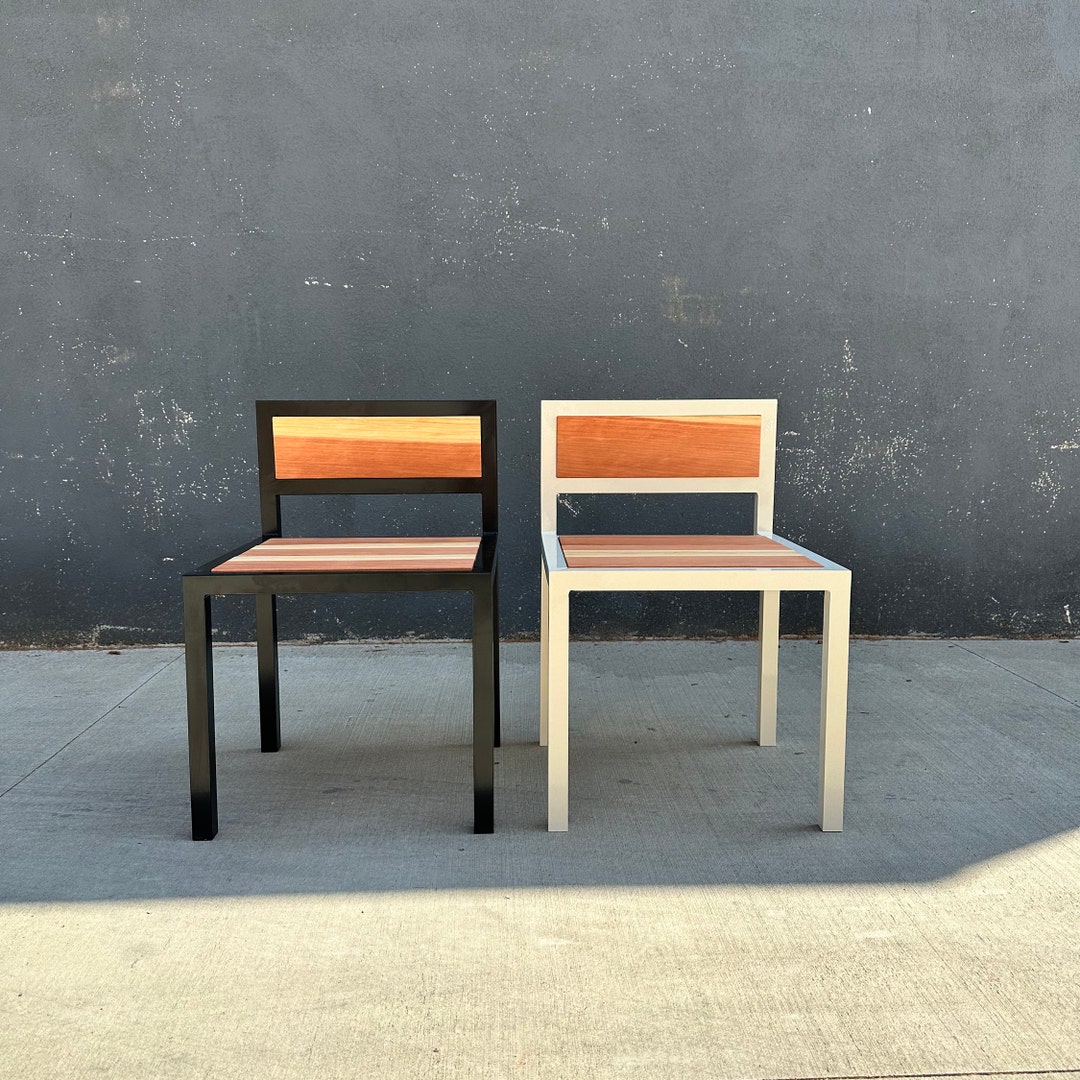 Modern Talt Metal Dining Chair - Etsy