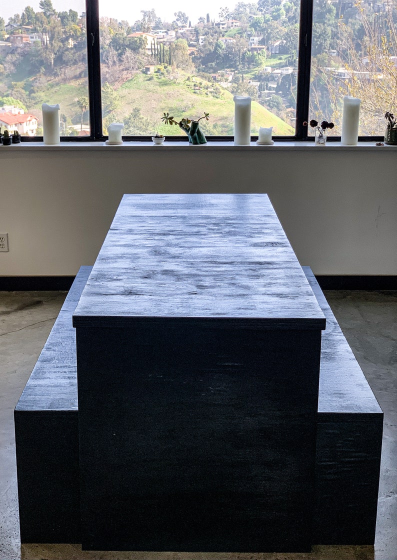 Shou Sugi Ban Dining Table - Etsy