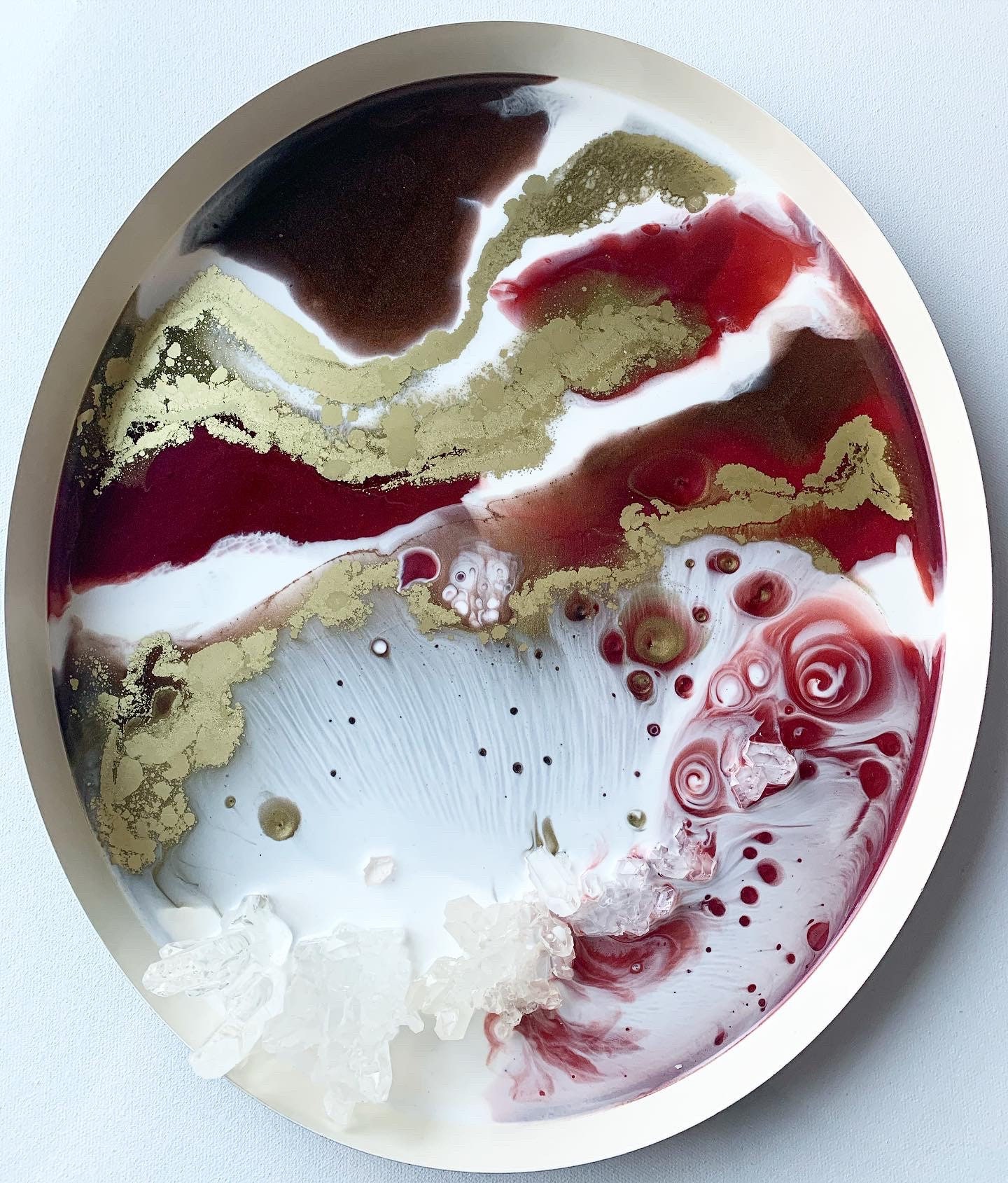 Decorative Tray With Resin Art - Etsy