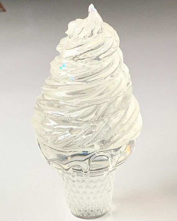 Clear Melting Ice Cream Resin Sculpture - Etsy