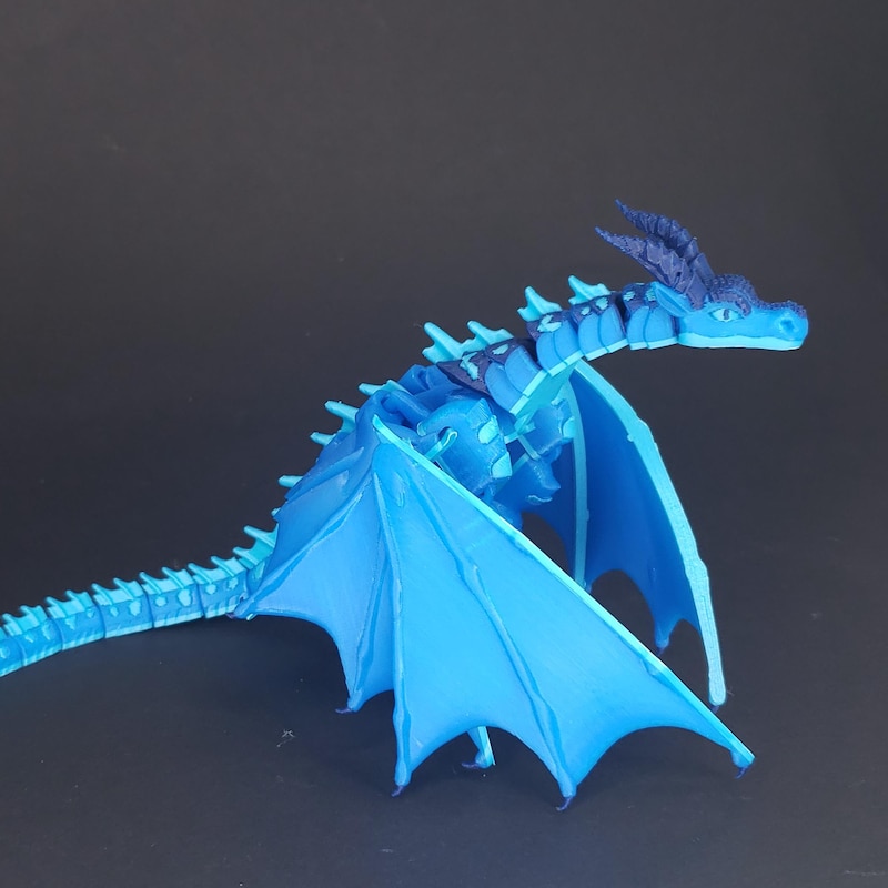 3d Printed Dragons With Wings - Etsy