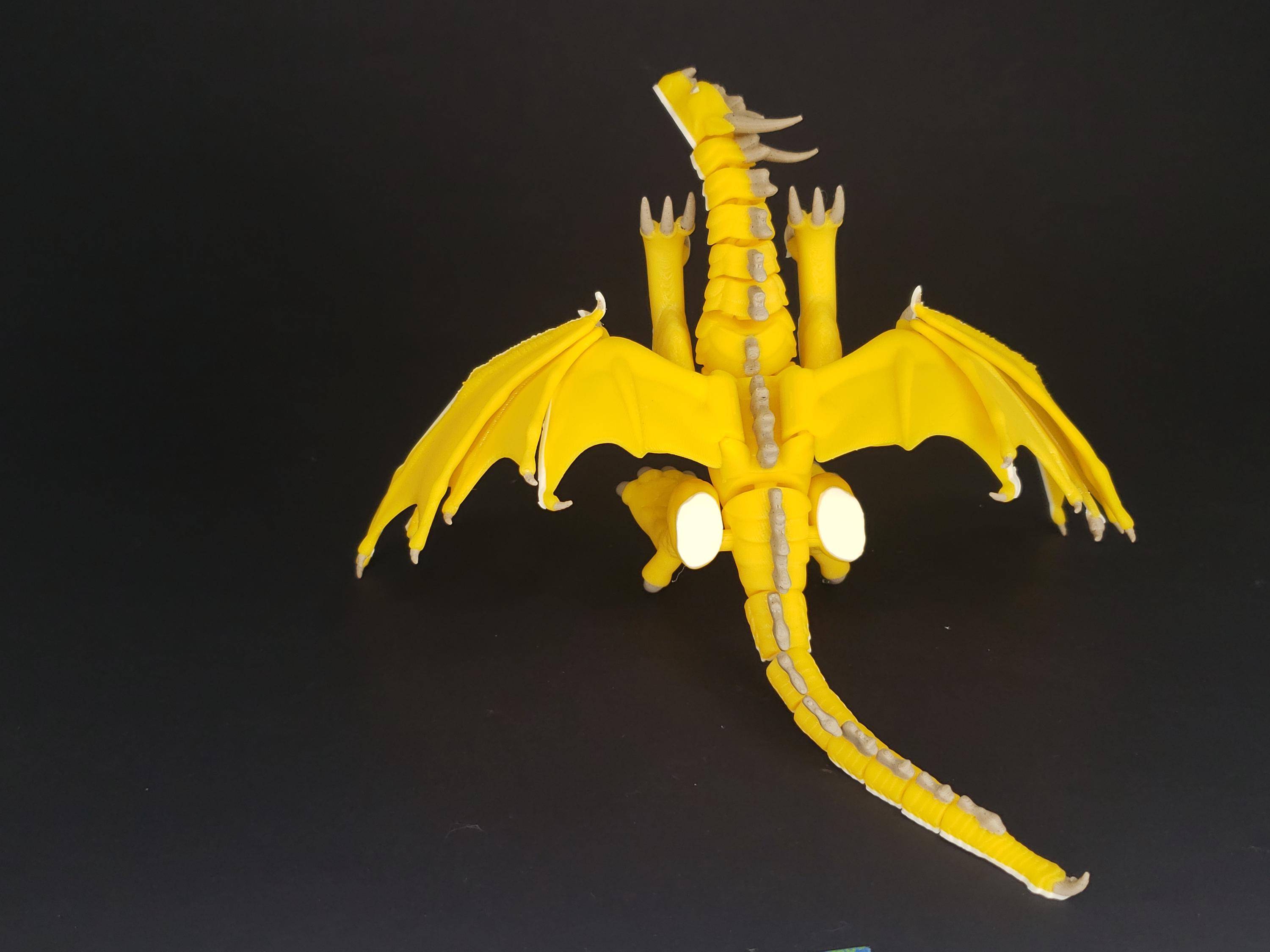 Wings of Fire Inspired SAND WING 3d-printed Flexible Dragon - Etsy