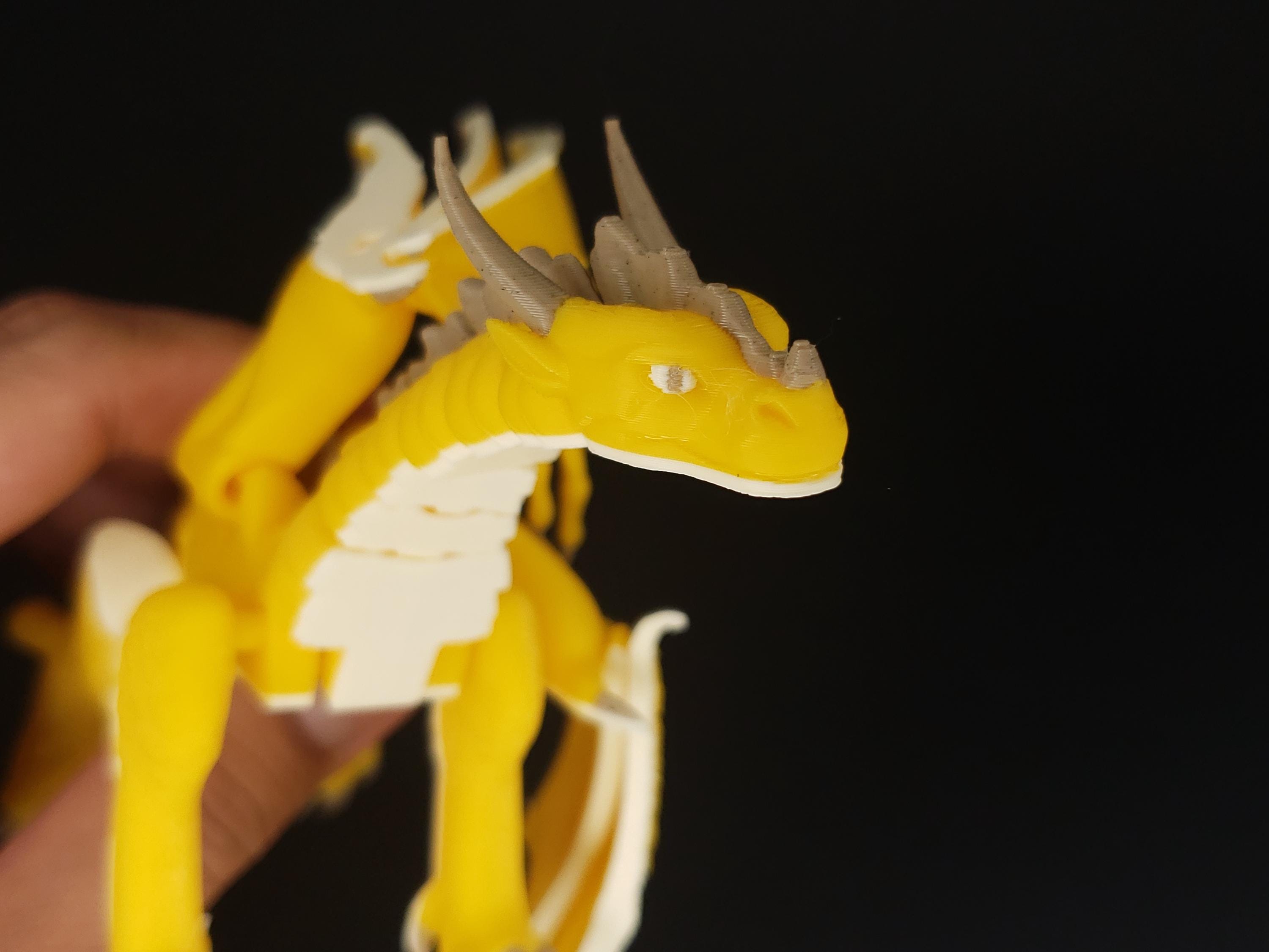 Wings of Fire Inspired SAND WING 3d-printed Flexible Dragon - Etsy