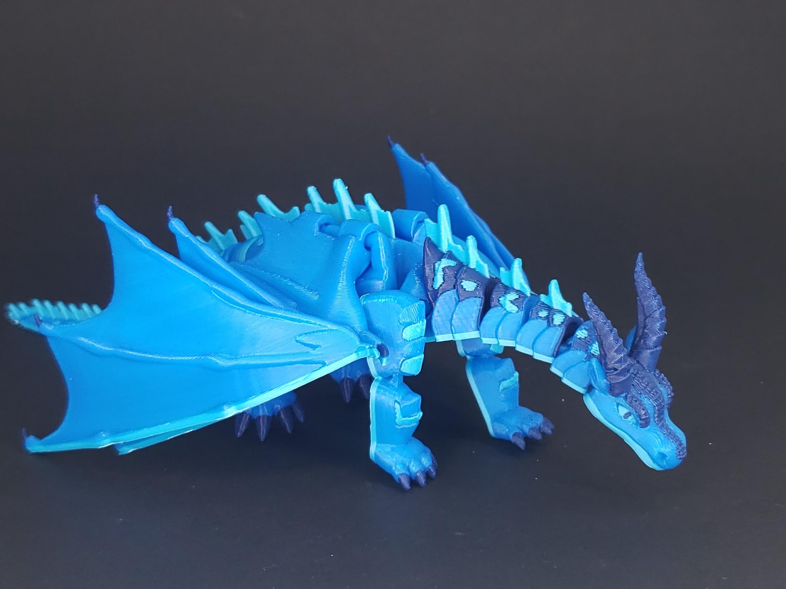 Wings of Fire Inspired SEA WING 3d-printed Flexible Dragon - Etsy