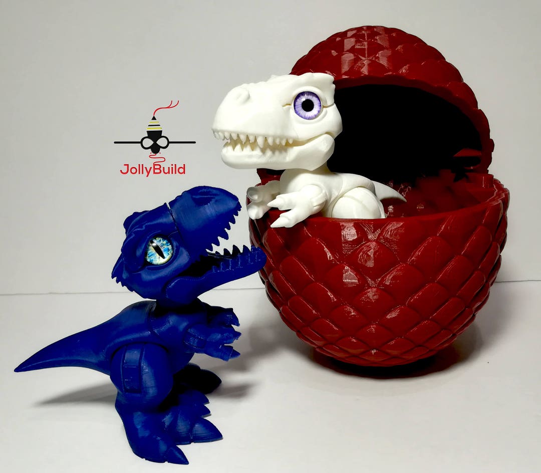 Boon Tiny T-rex Dinosaur 3d Printed Articulated Custom Realistic Glass ...