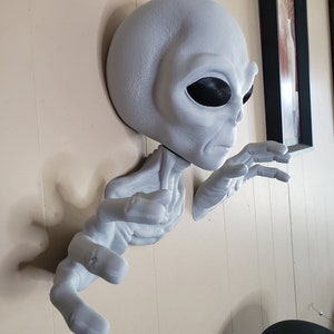 Alien Wall Art Mount 3d-printed Headphone Mount| Greys UAP UFO - Etsy