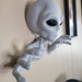 Alien Wall Art Mount 3d-printed Headphone Mount Greys UAP UFO - Etsy