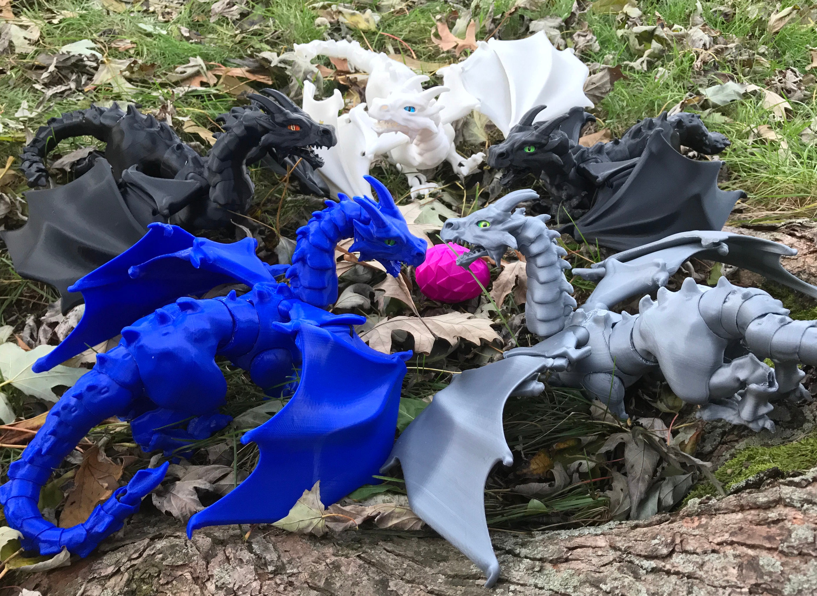 3D Printed Articulated Dragon BJD Action Figure Ball Jointed - Etsy UK