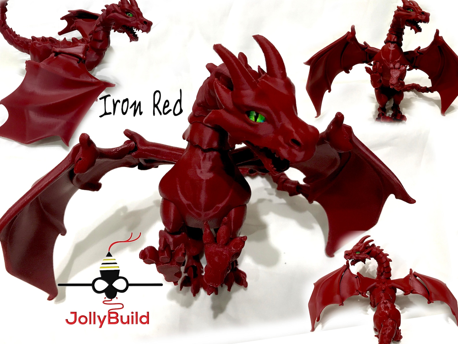 3D Printed Articulated Dragon BJD Action Figure Ball Jointed - Etsy