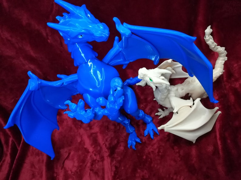 3D Printed DIY LARGE Articulated Dragon BJD Ball Jointed - Etsy