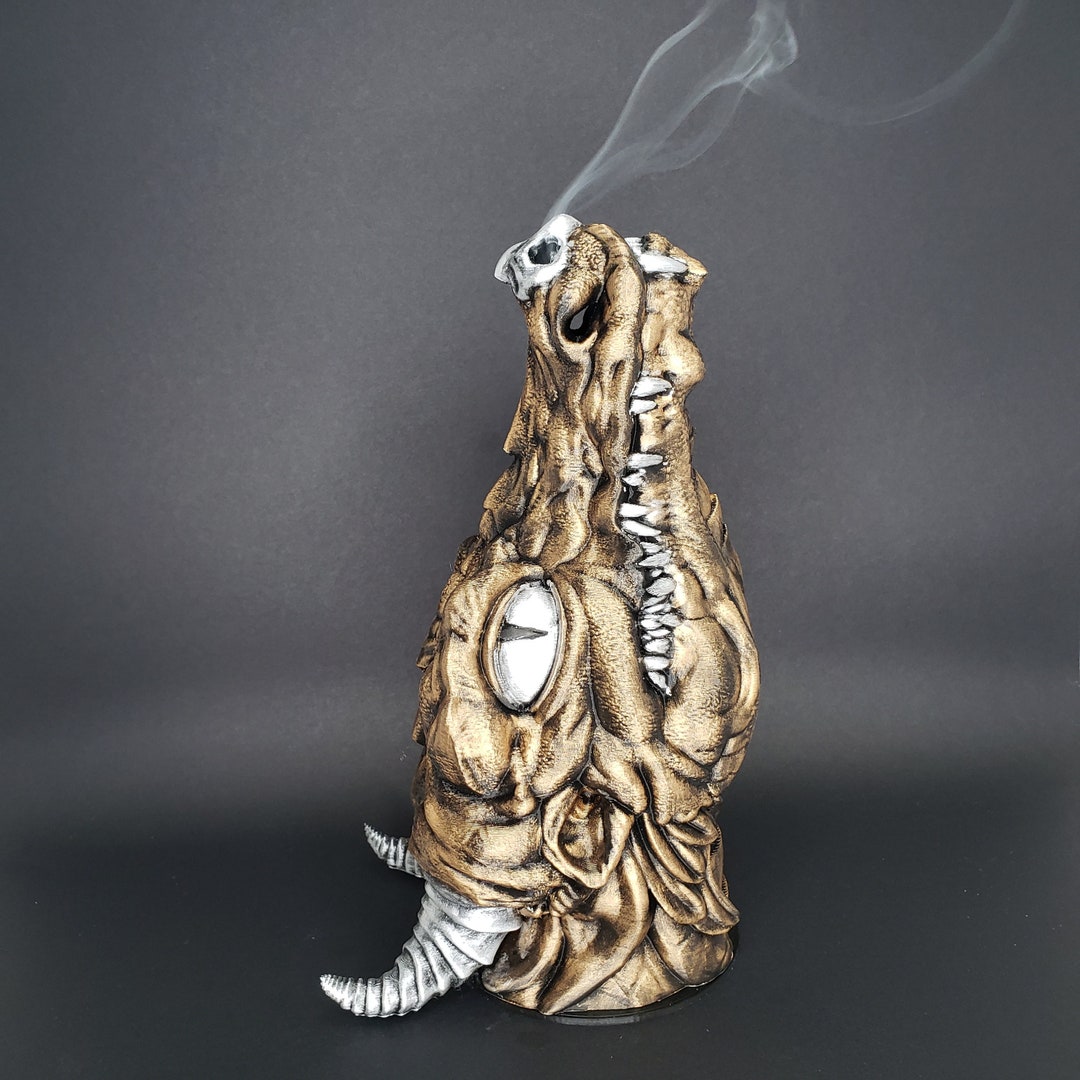 Dragon Incense Holder 3d Printed Head Decor Mystical - Etsy