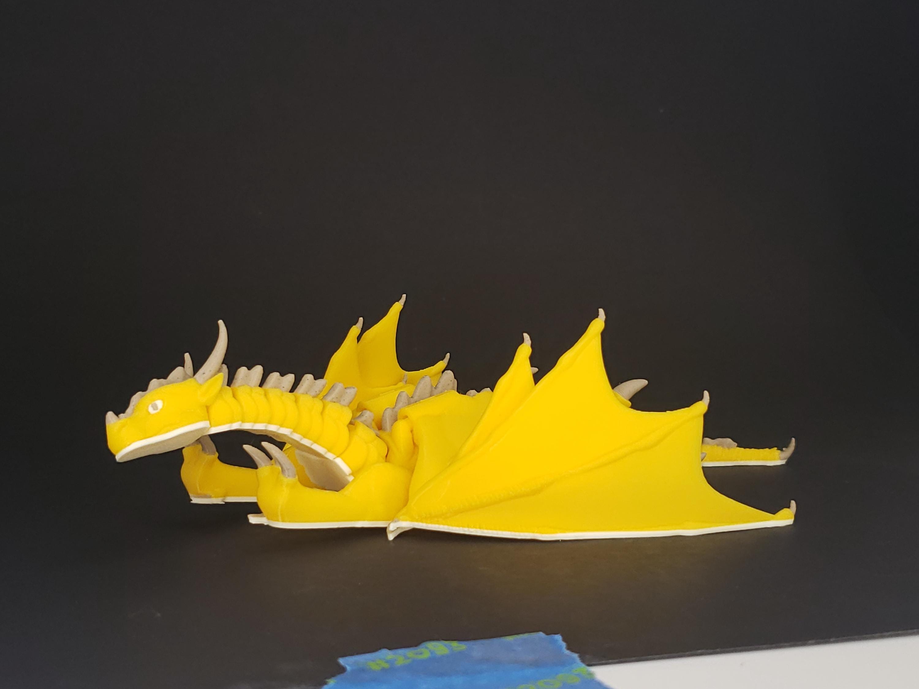 Wings of Fire Inspired SAND WING 3d-printed Flexible Dragon - Etsy